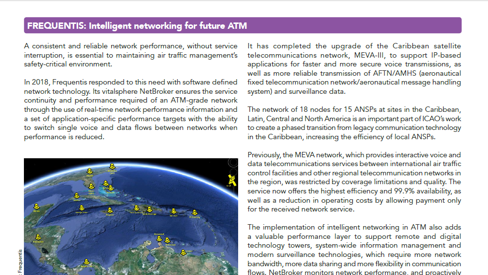 Intelligent networking for future ATM | Frequentis