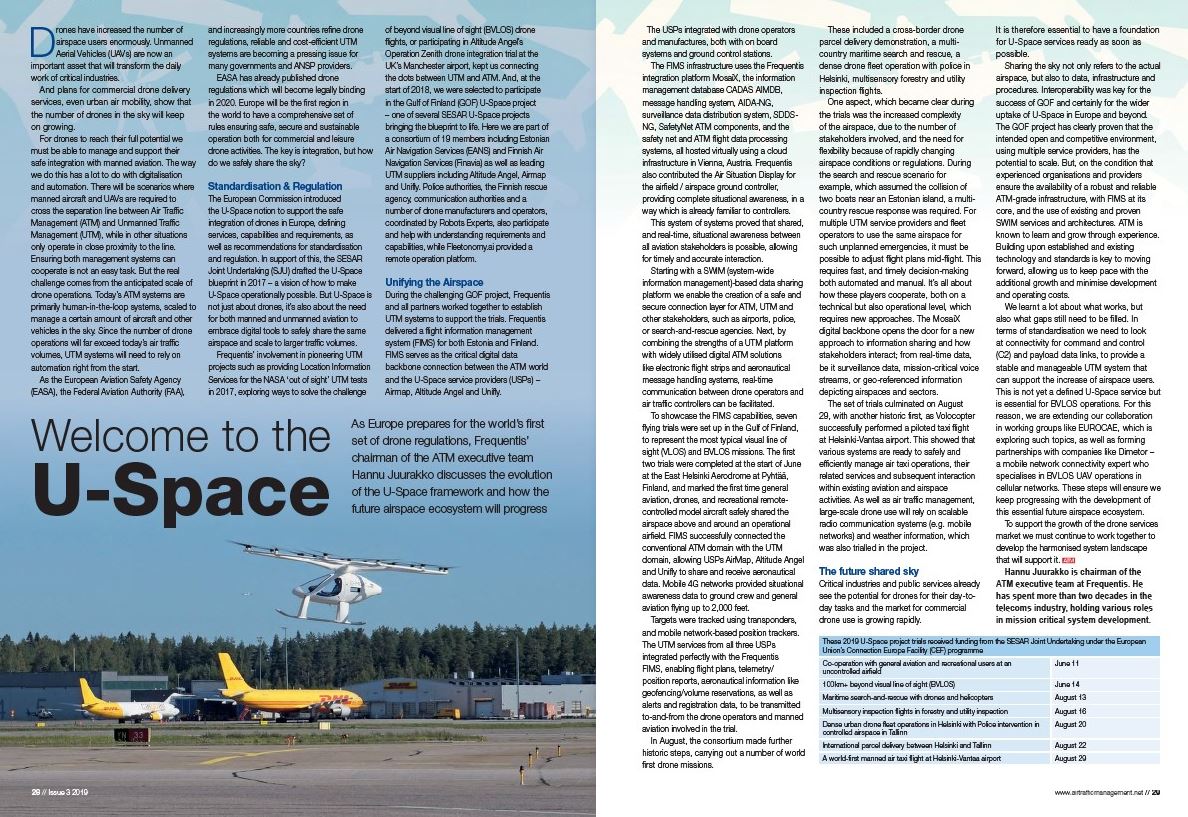 ATM magazine: Welcome to the U-space | Frequentis