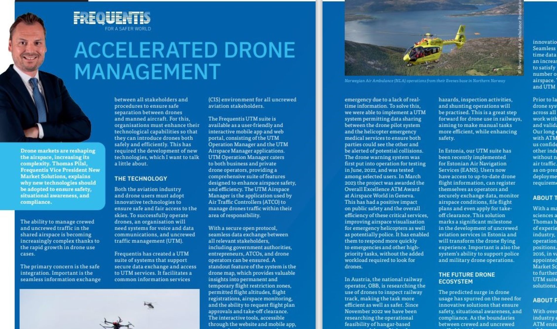 Skyway Mag: Accelerated Drone Management | Frequentis
