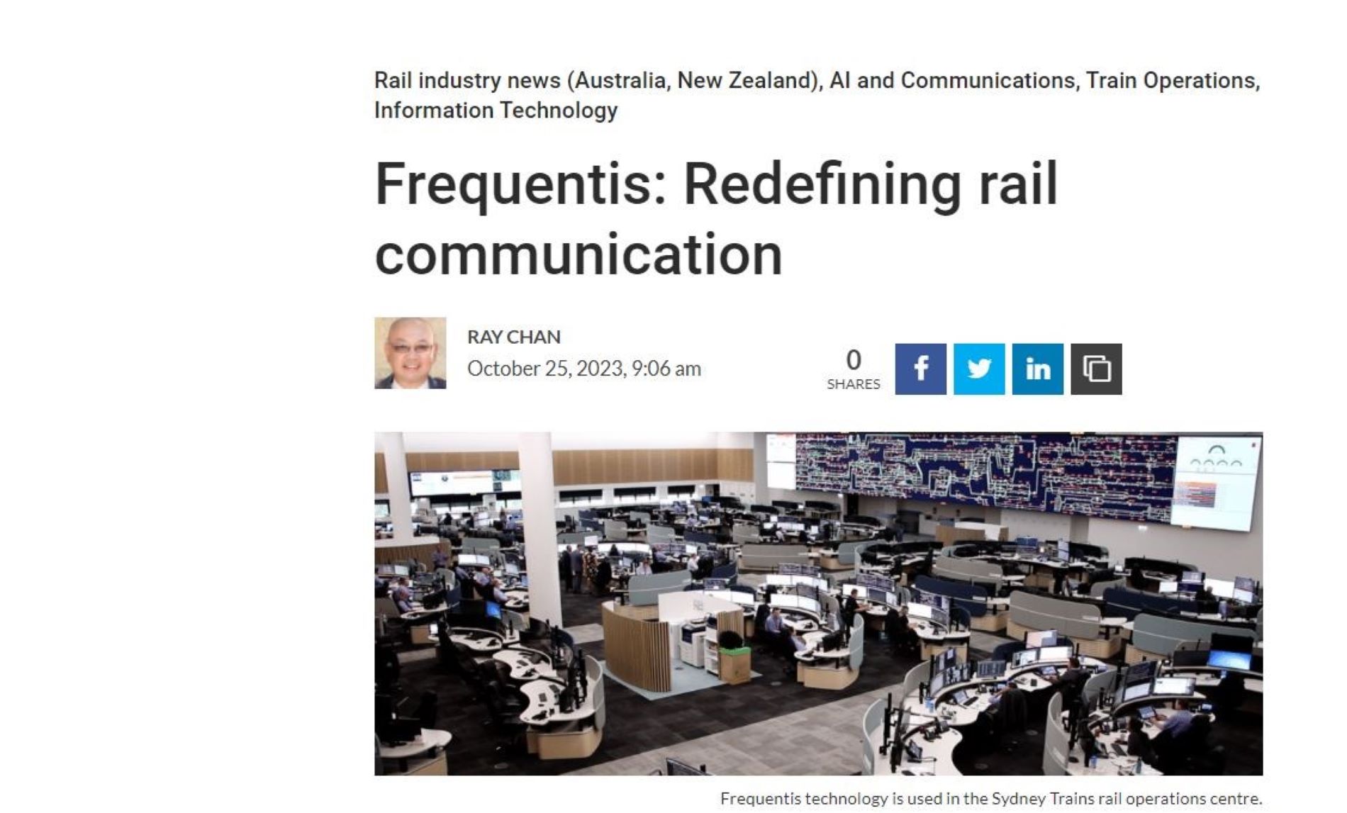 Rail Express: Redefining rail communication | Frequentis