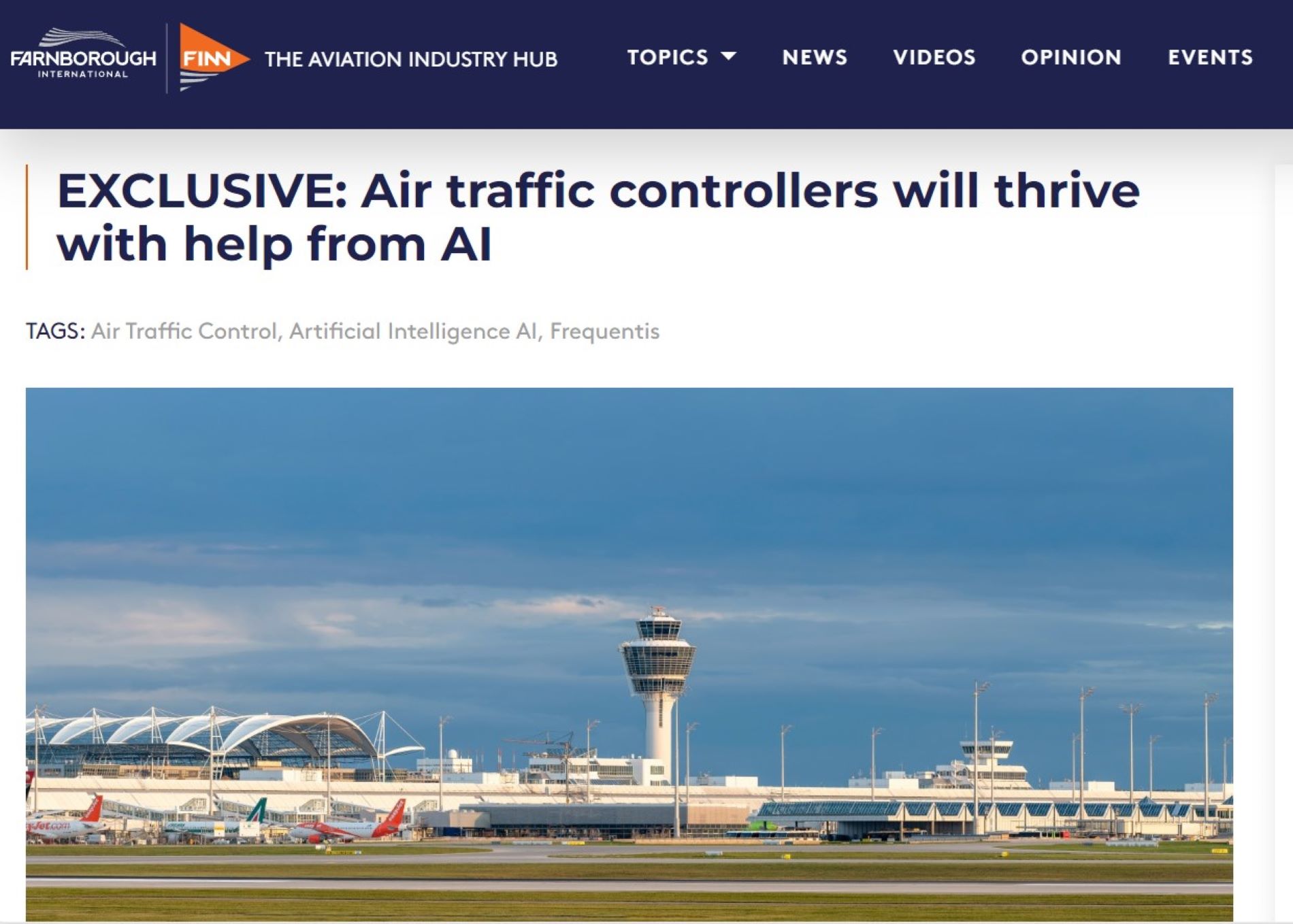 EXCLUSIVE: Air traffic controllers will thrive with help from AI ...
